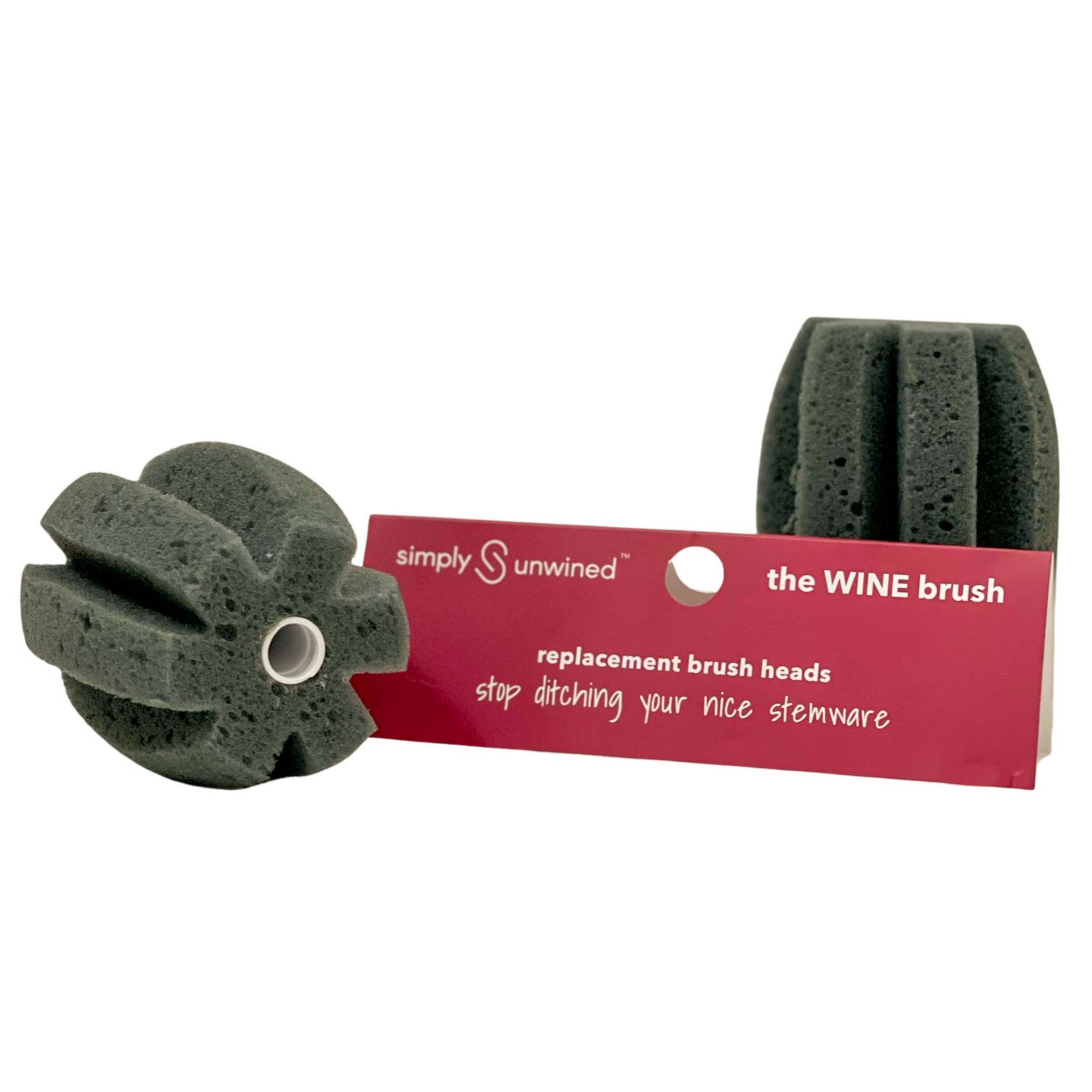 The Wine Brush - Replacement Sponge Heads – Simply Unwined